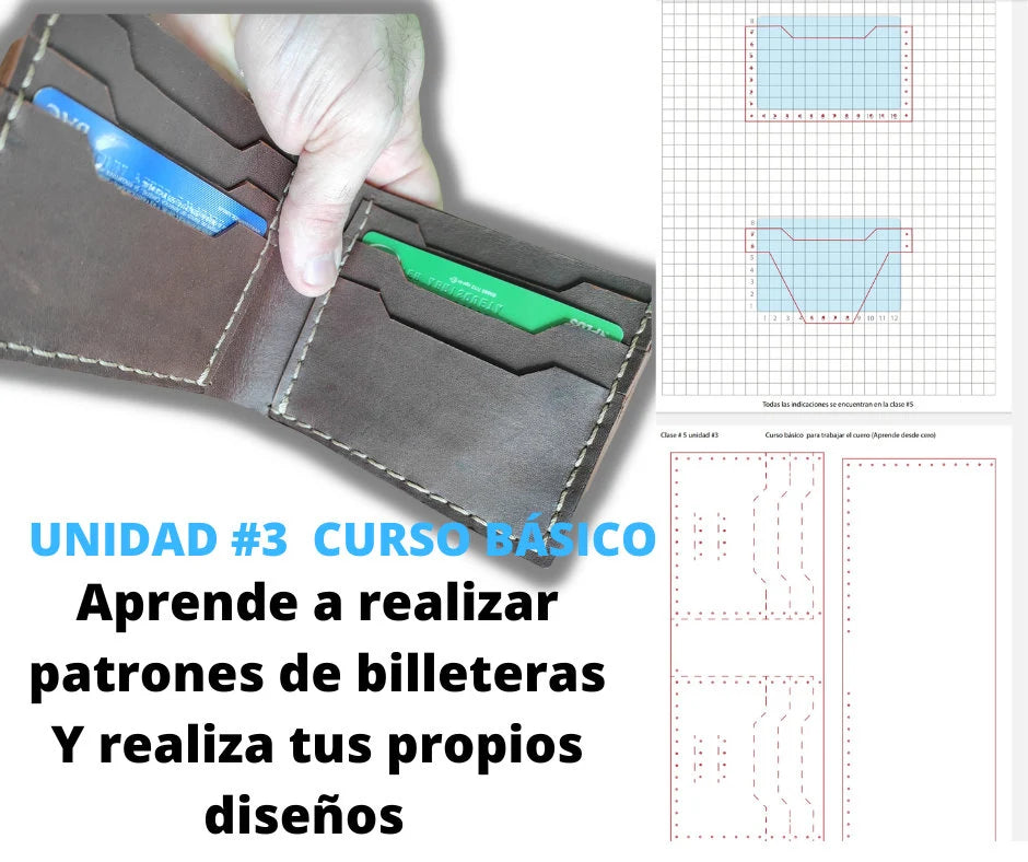 Curso básico para aprender a trabajar el cuero desde cero y 50 patrone – Tutoriales de Cuero